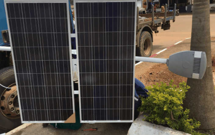 Solar Street Lamps Installation and construction